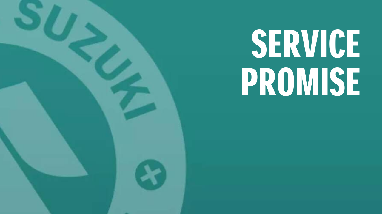 Service-promise - Tracks Suzuki